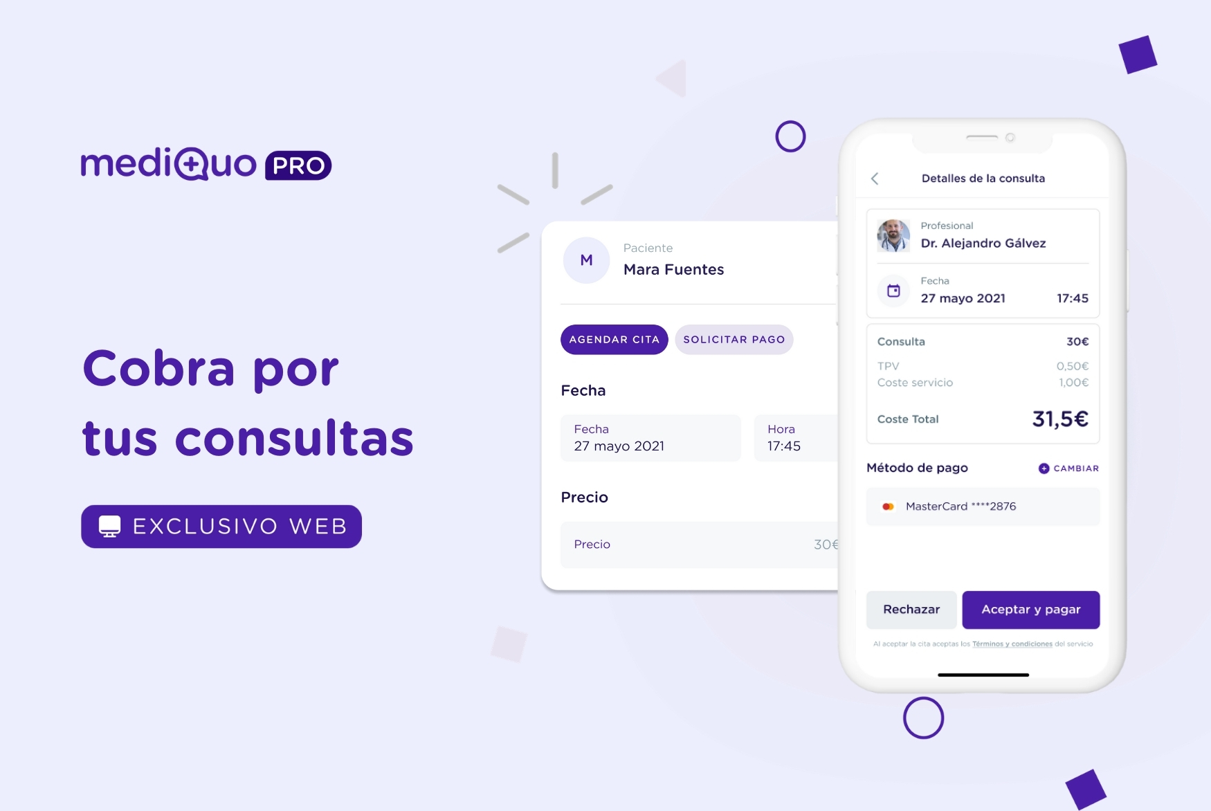 Cobra por tus consultas desde la web o app para profesionales - mediQuo